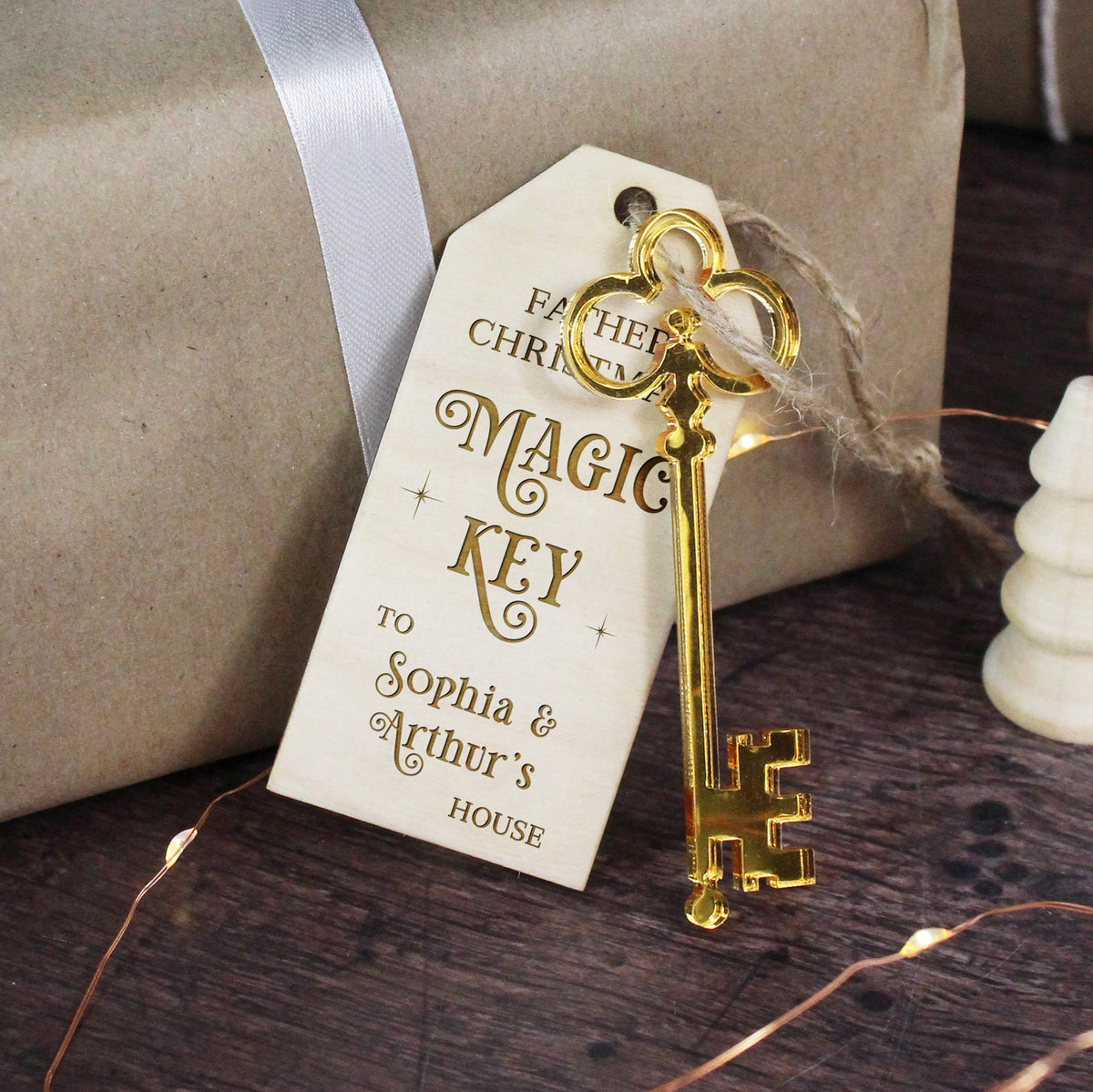Personalised Father Christmas Magic Key - Traditional Christmas ...