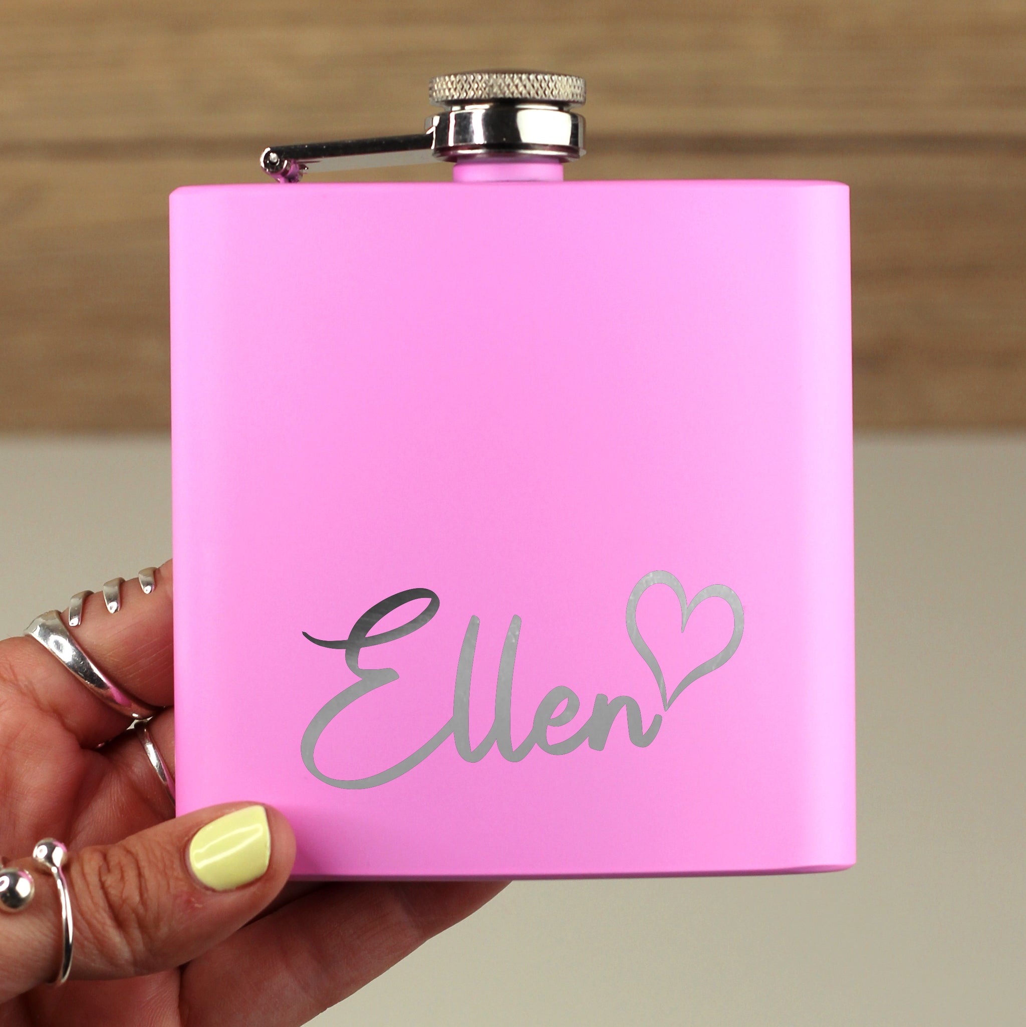 pink hip flask